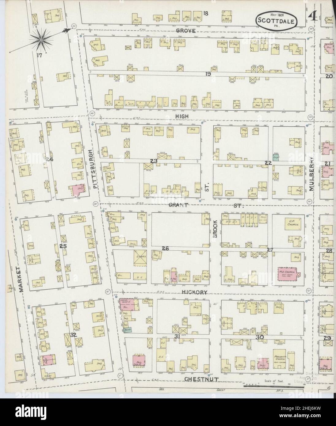 Map of scottdale hi-res stock photography and images - Alamy