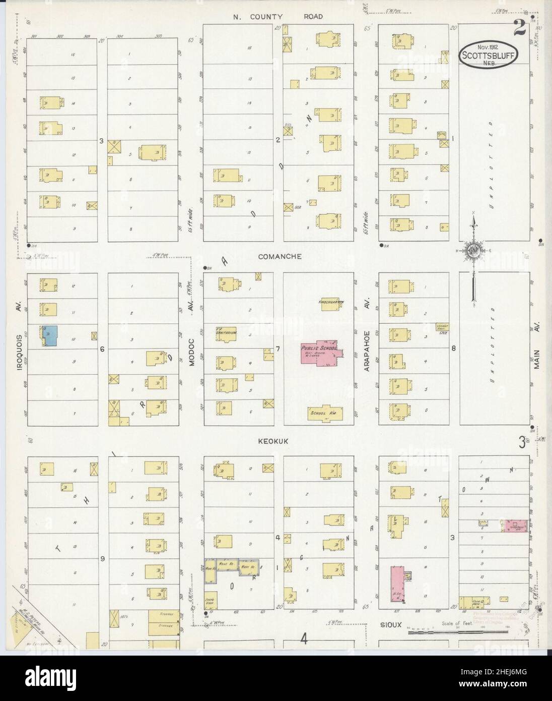 Map of scottsbluff hi-res stock photography and images - Alamy
