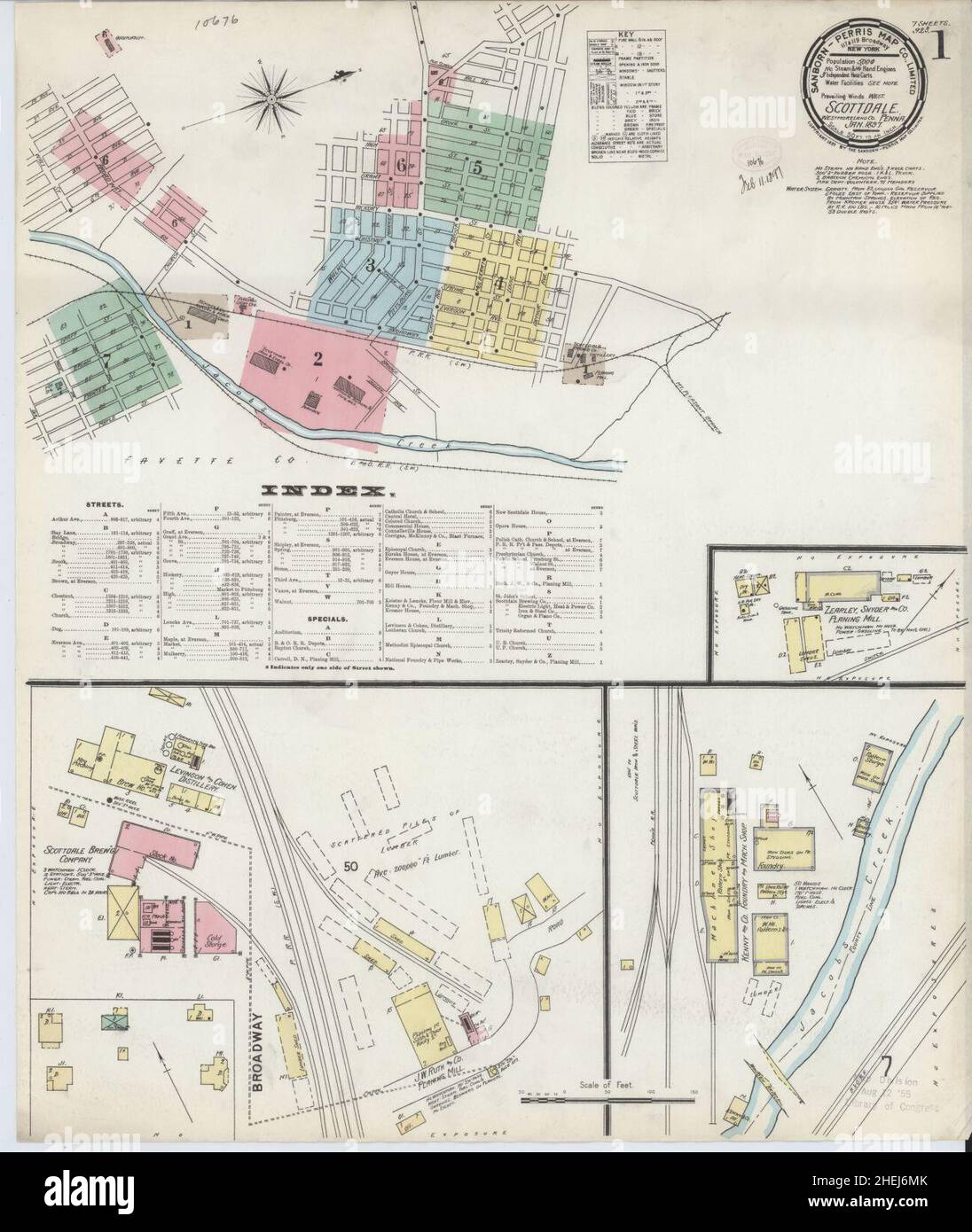 Map of scottdale hi-res stock photography and images - Alamy