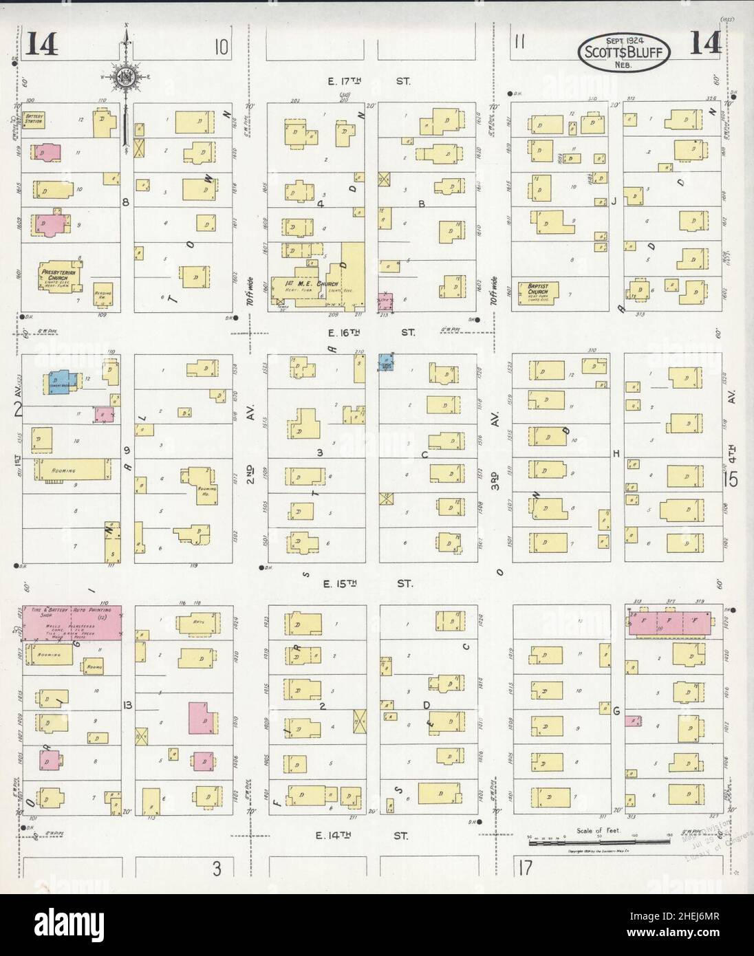 Map of scottsbluff hi-res stock photography and images - Alamy
