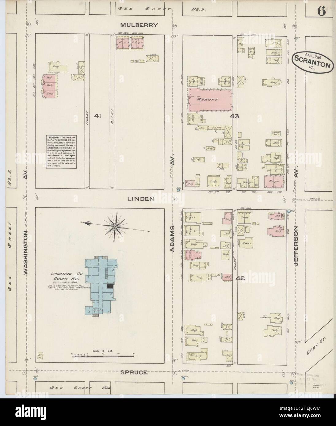 Scranton pennsylvania map hi-res stock photography and images - Alamy