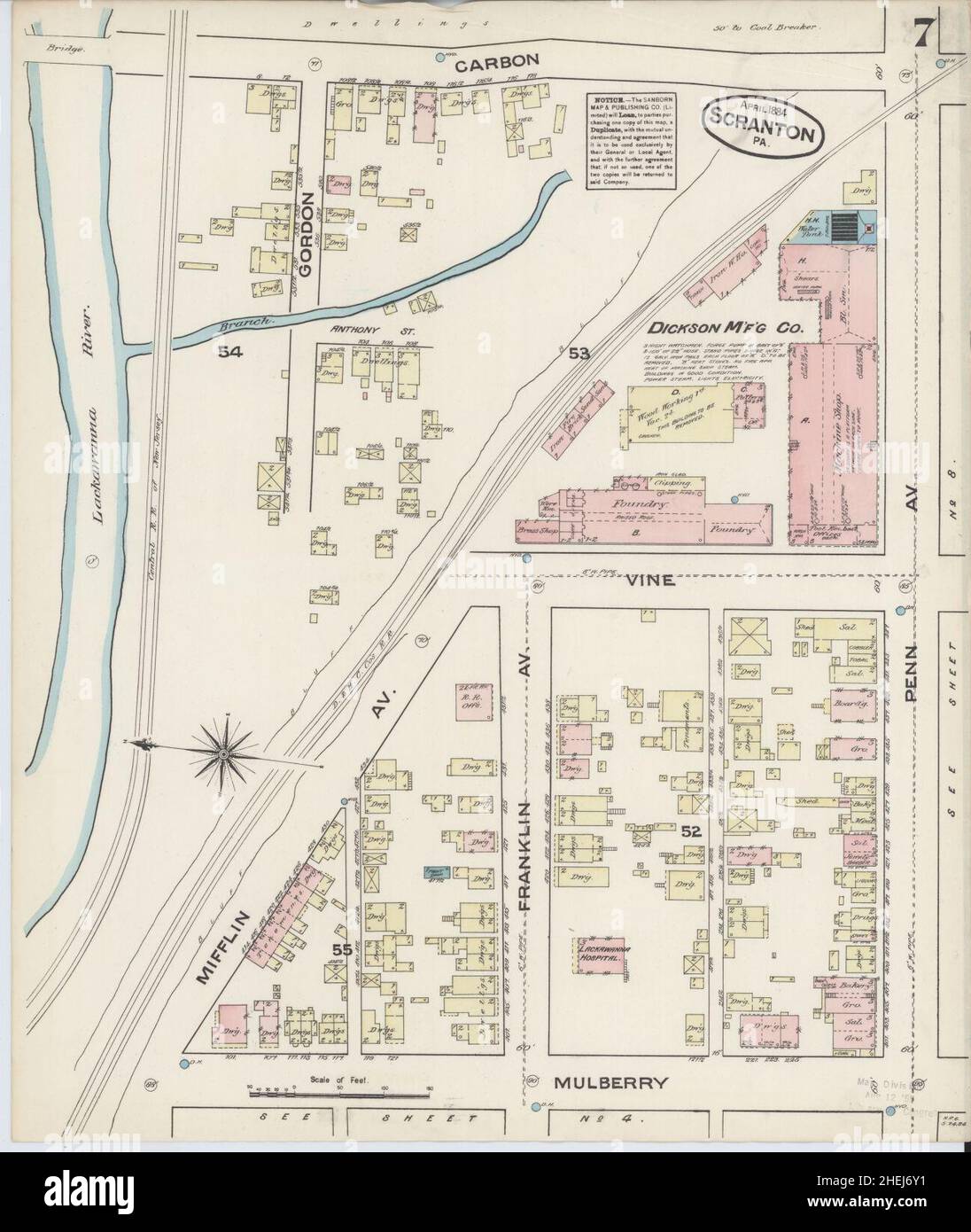 Scranton pennsylvania map hi-res stock photography and images - Alamy