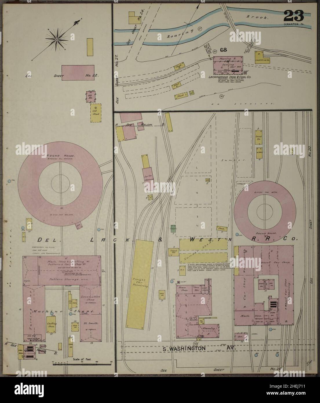 Sanborn Fire Insurance Map from Scranton, Lackawanna County ...