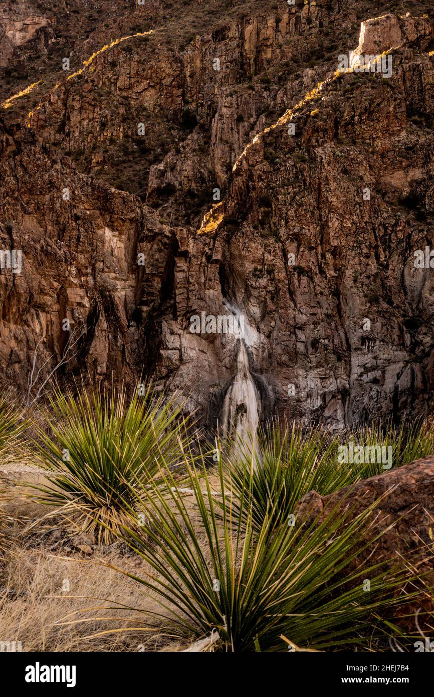 Clean White Stone Below The Window with Dry Fall Stock Photo - Alamy