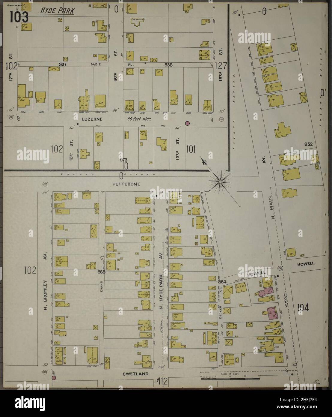 Scranton pennsylvania map hi-res stock photography and images - Alamy