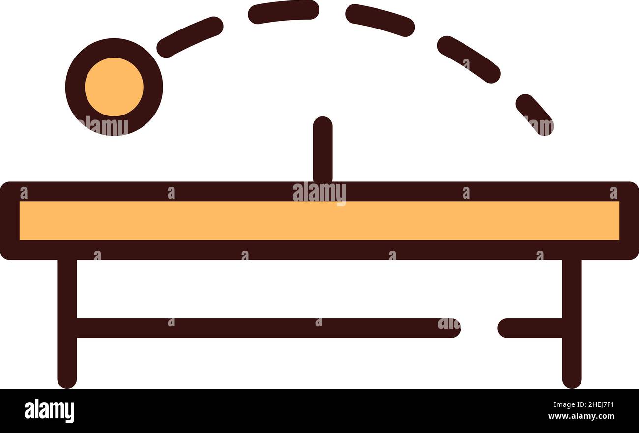 Table tennis play icon outline vector. Ping pong. Paddle racket Stock ...
