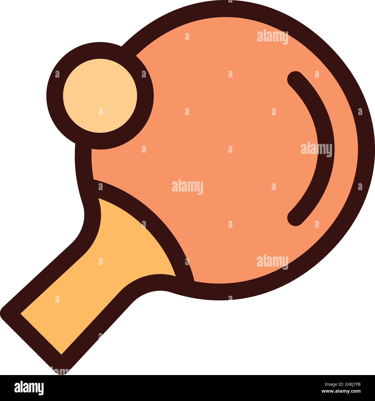 Ping pong ball icon outline vector. Table tennis. Racket play Stock ...