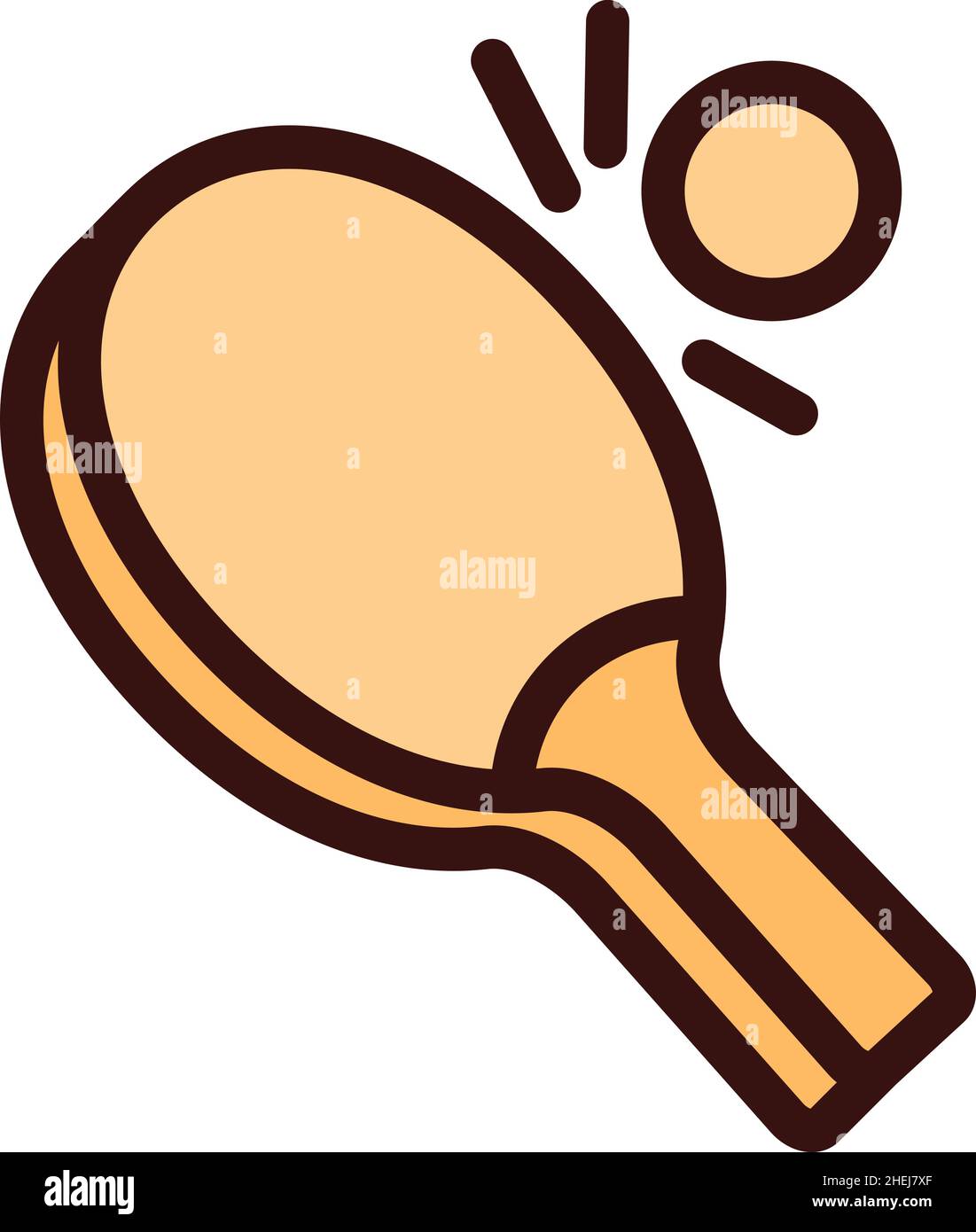 Pingpong racket icon outline vector. Table tennis. Ping pong Stock ...