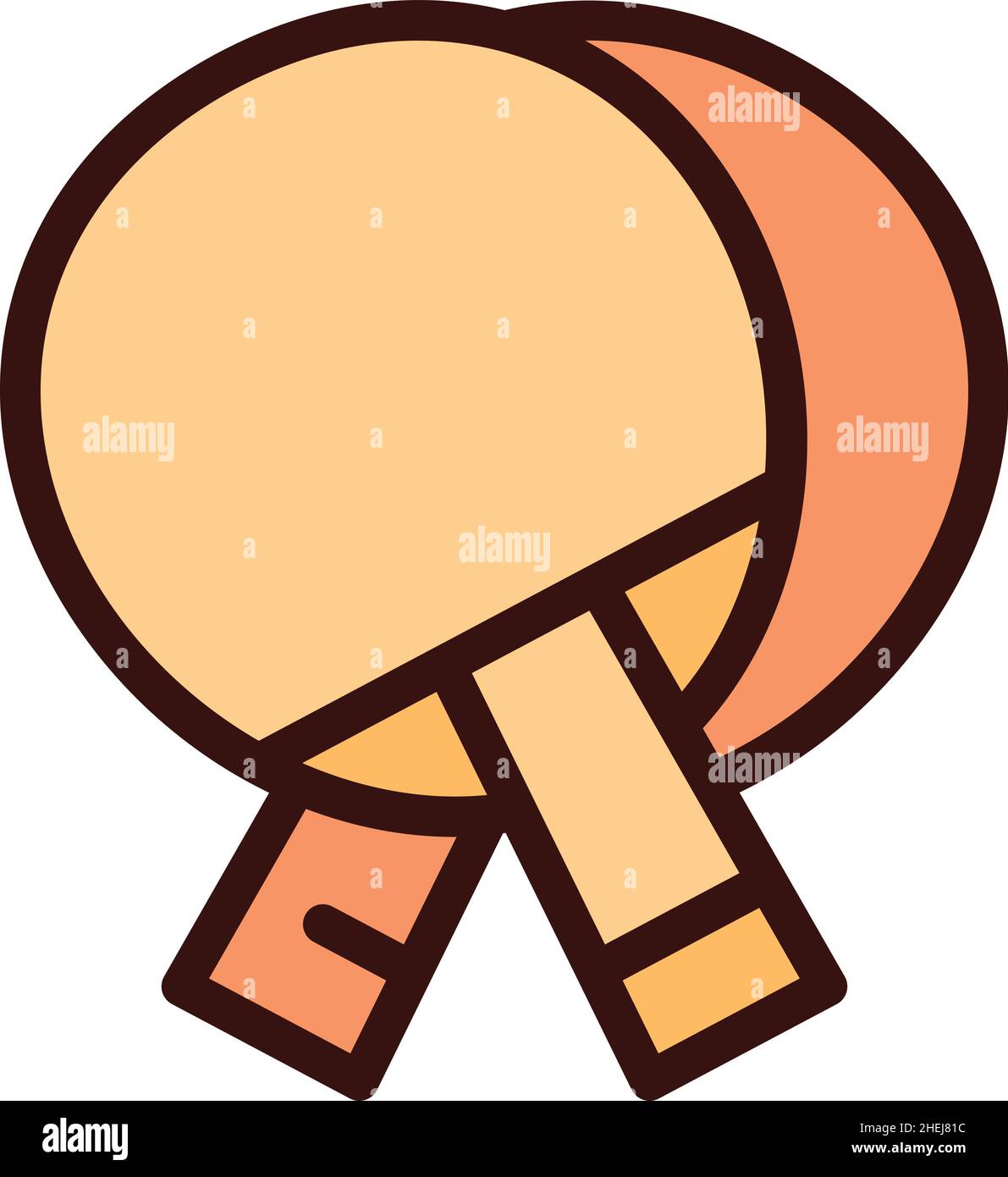 Ping pong paddle icon outline vector. Table tennis. Racket play Stock ...