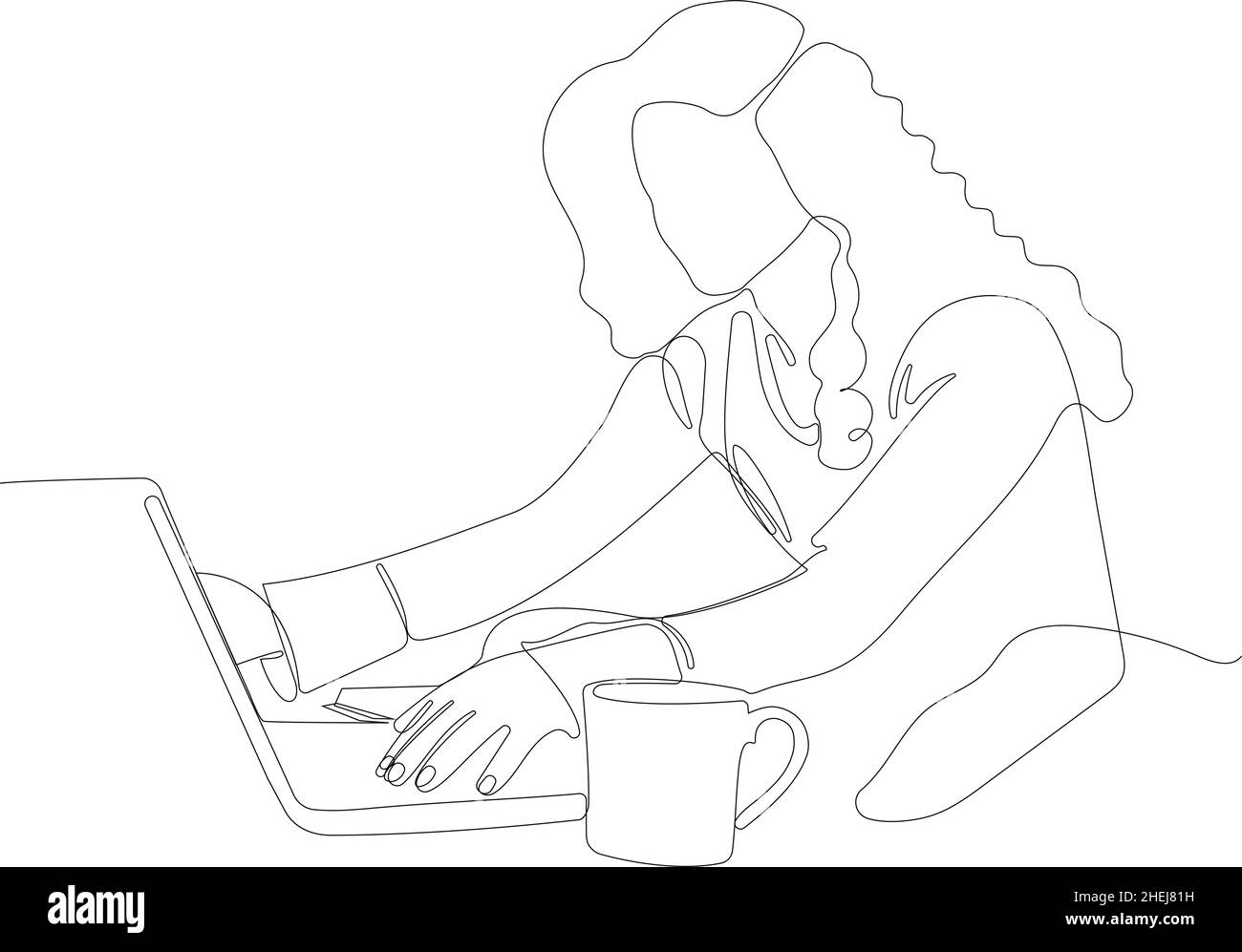 Loan officer negotiating with bank client One line Stock Vector Image ...