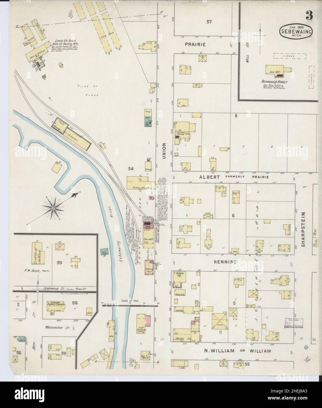 Huron county map hi-res stock photography and images - Alamy