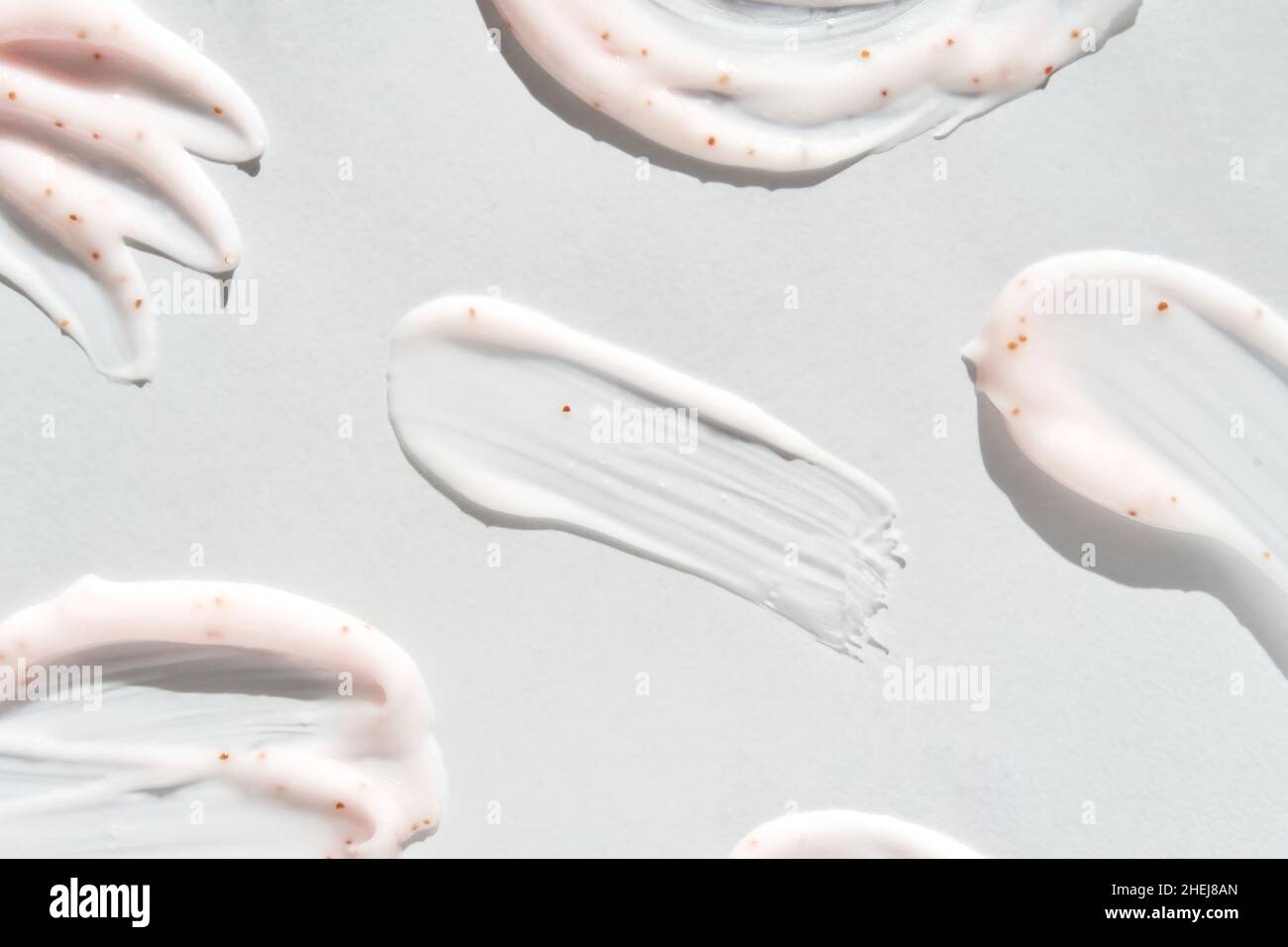 Face scrub texture. Cream skincare cosmetic. Organic stroke. Feet ...