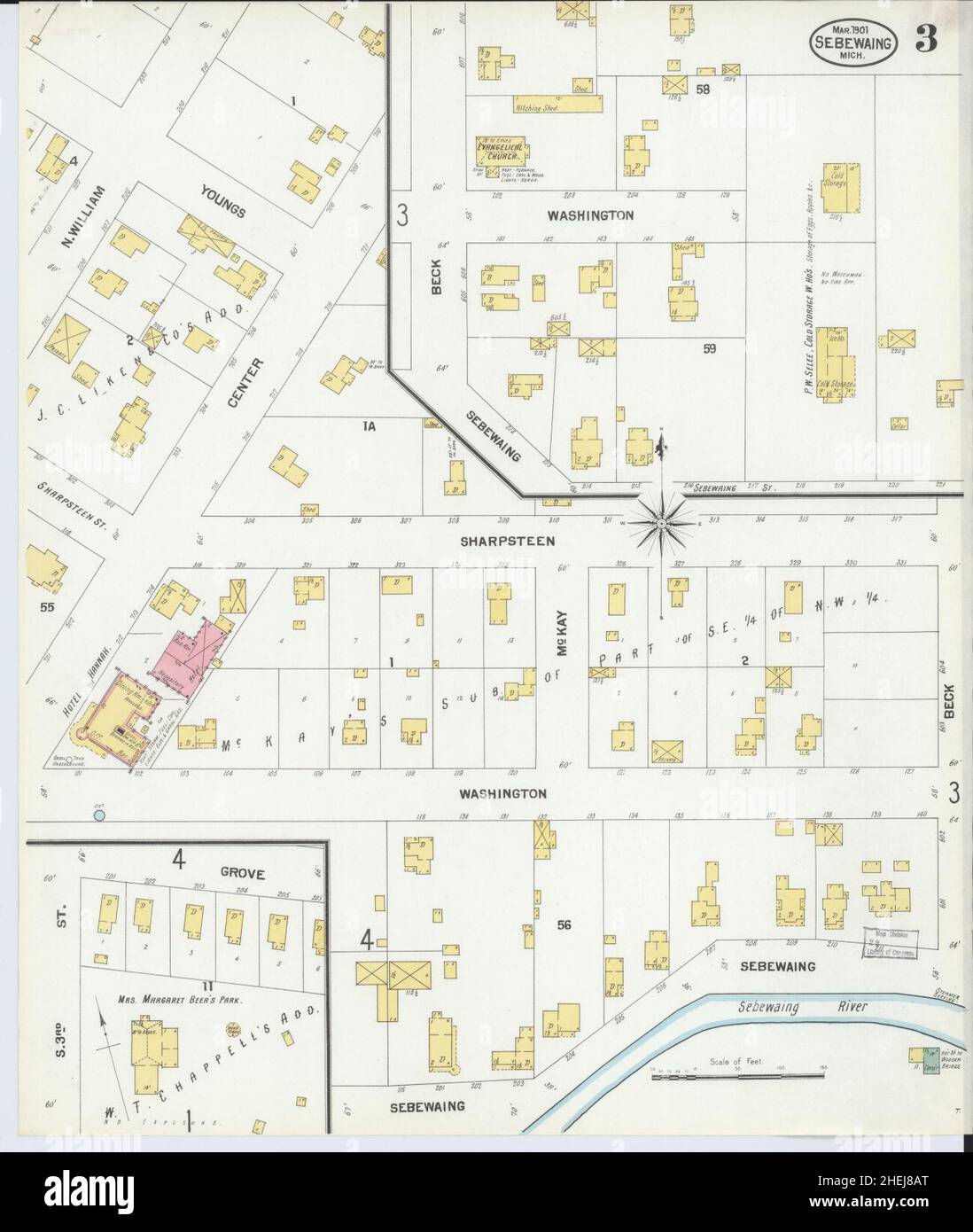 Huron county map hi-res stock photography and images - Alamy
