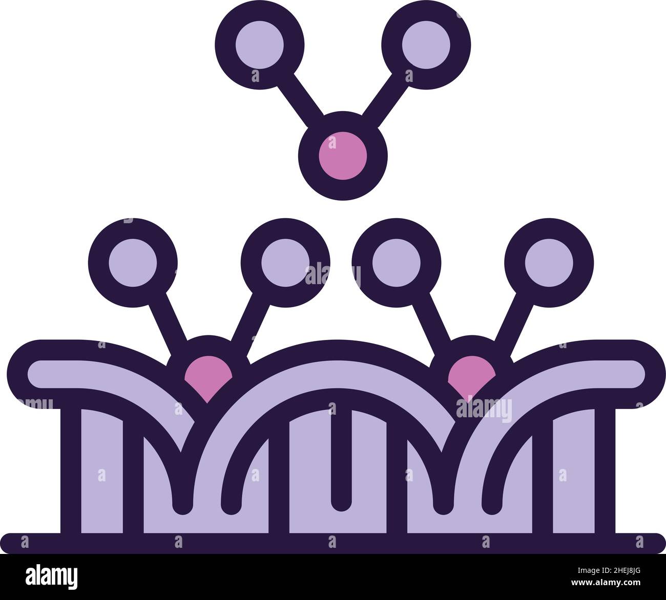 Human bio icon outline vector. Gene lab. Human life Stock Vector Image ...