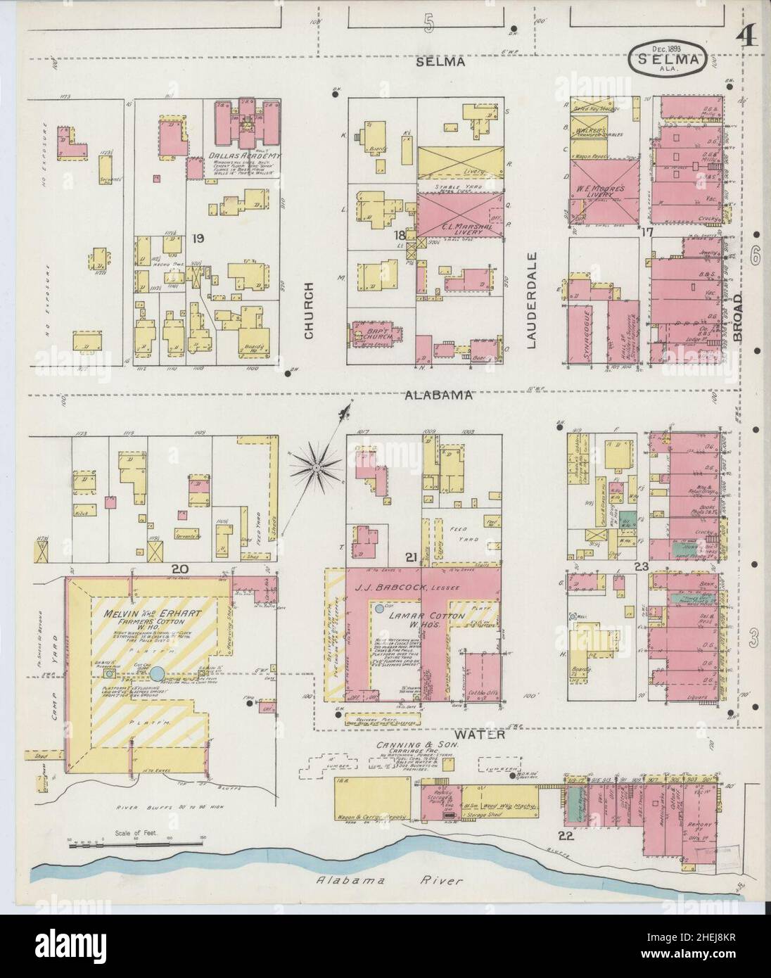 Selma alabama map hi-res stock photography and images - Alamy