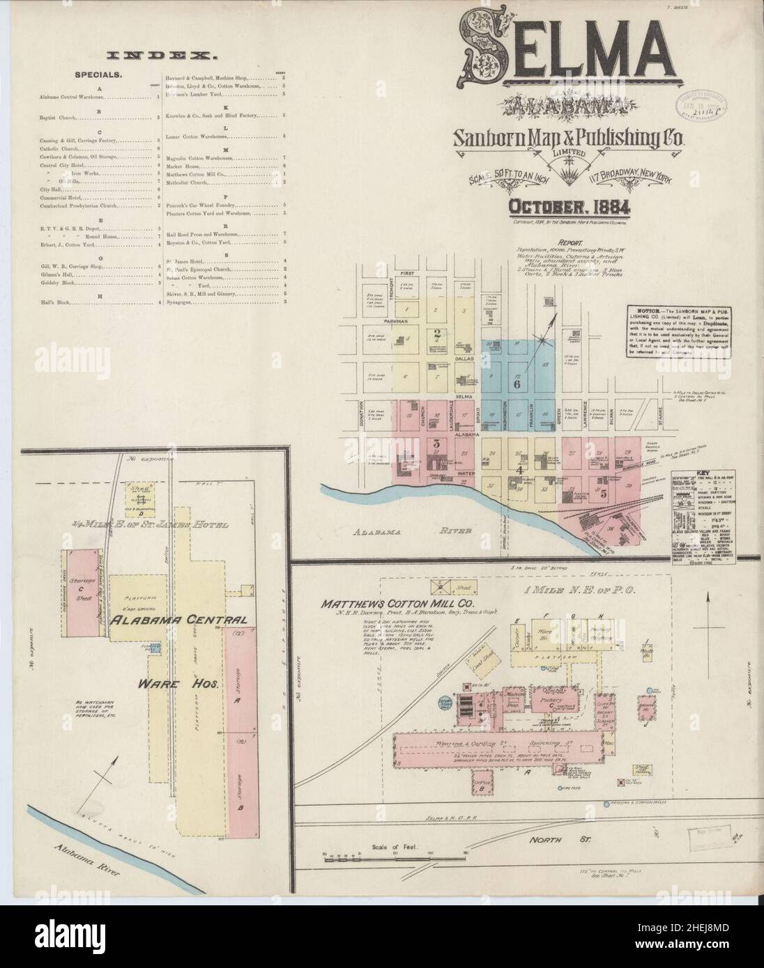 Selma alabama map hi-res stock photography and images - Alamy