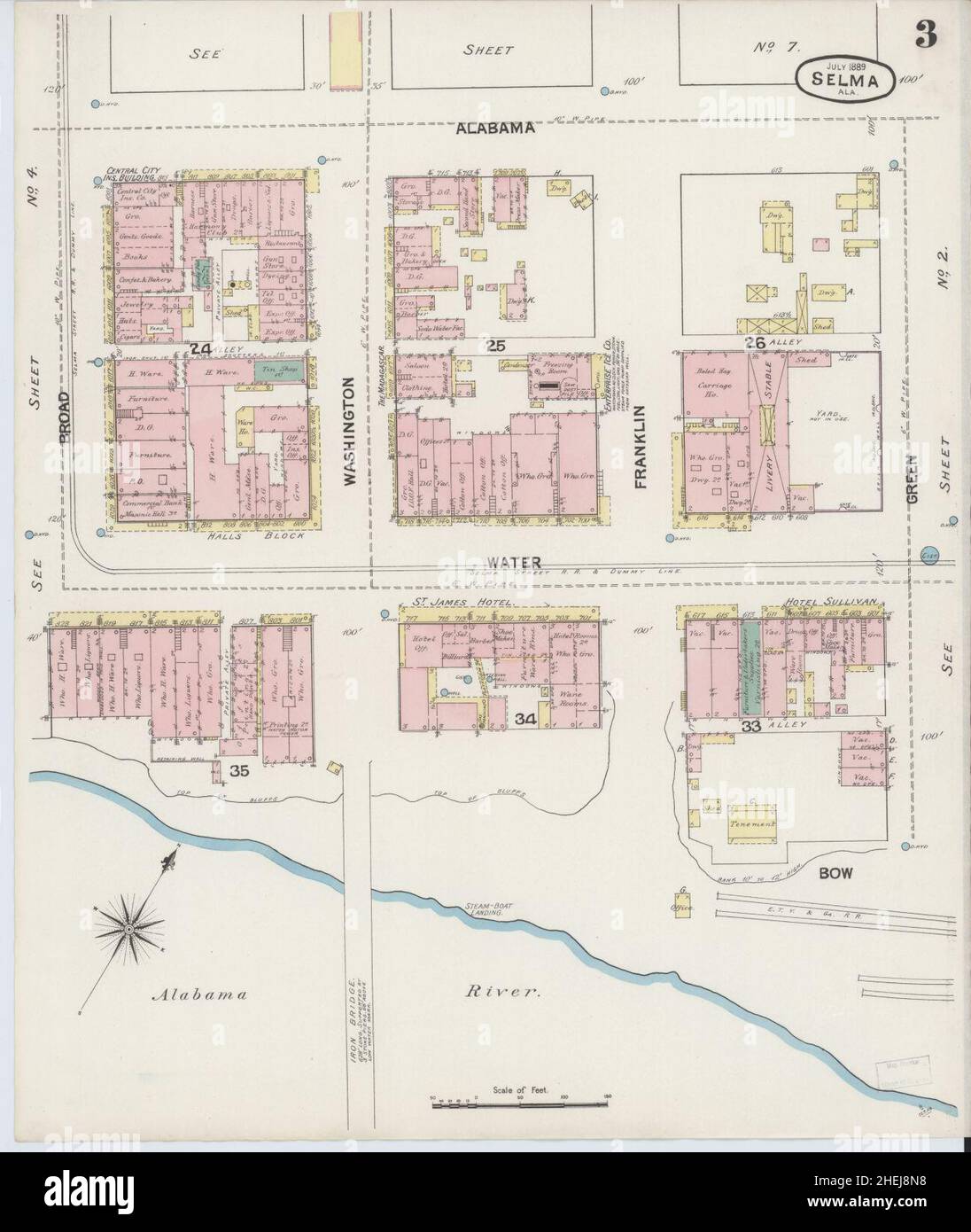 Selma alabama map hi-res stock photography and images - Alamy