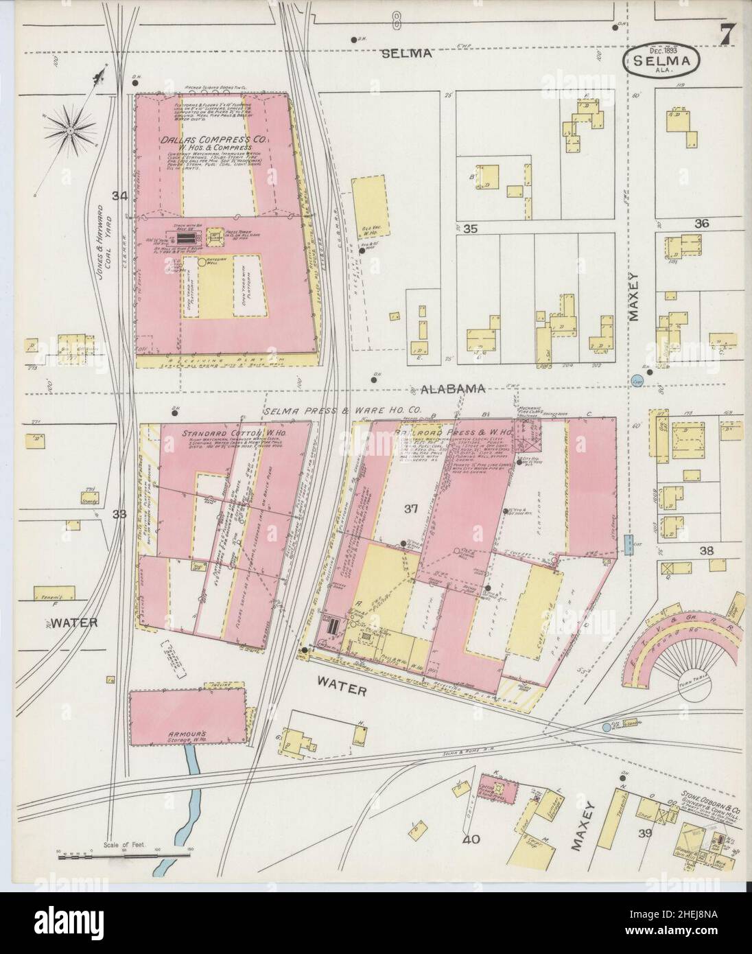 Selma alabama map hi-res stock photography and images - Alamy