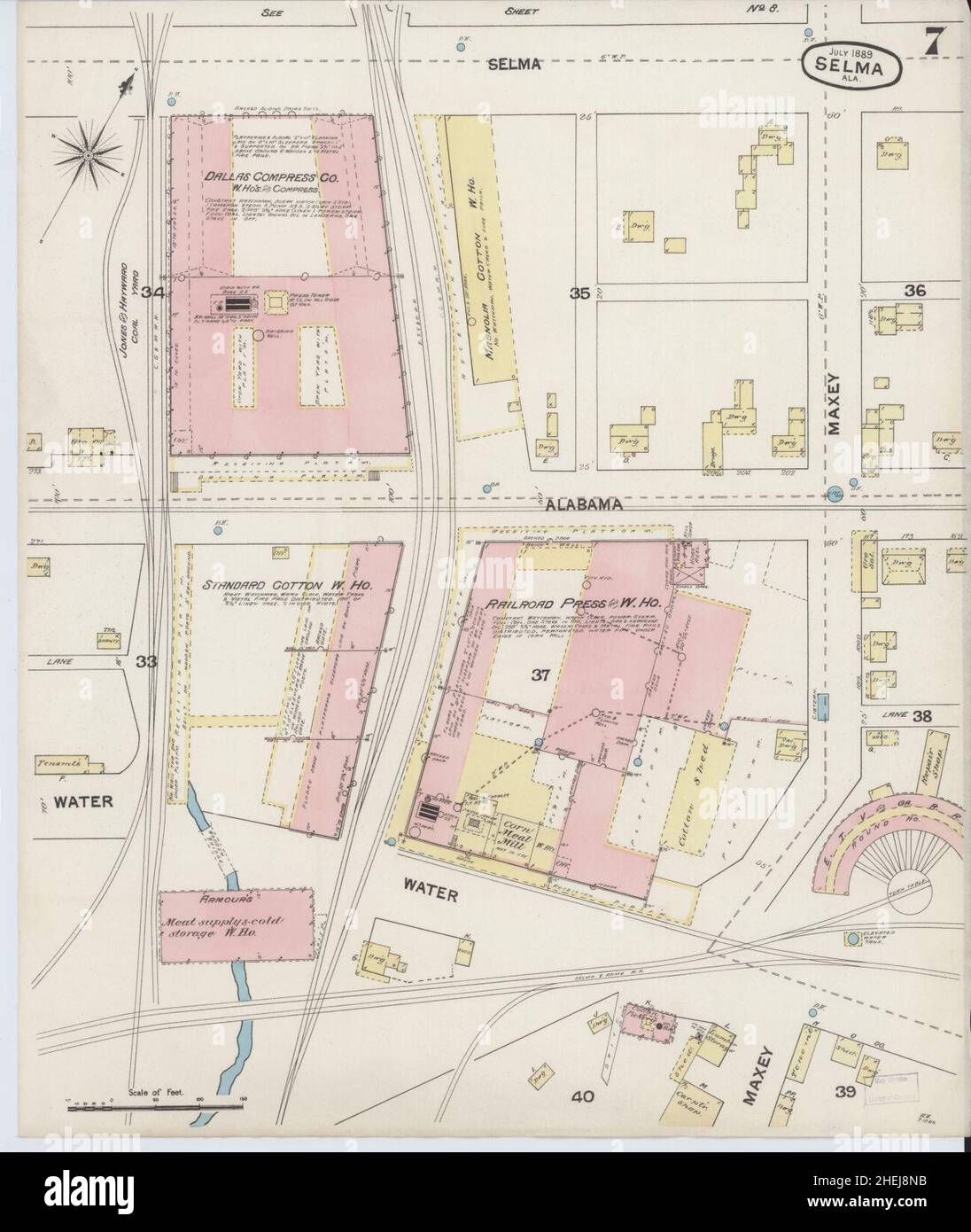 Selma alabama map hi-res stock photography and images - Alamy