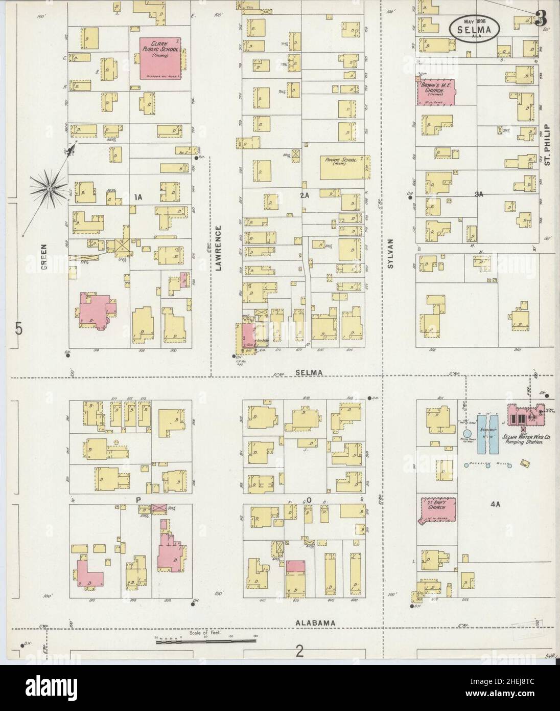 Selma alabama map hi-res stock photography and images - Alamy