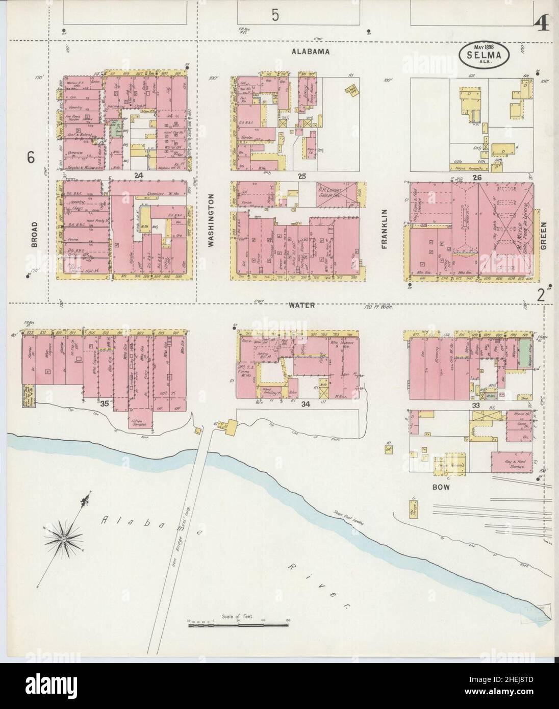 Selma alabama map hi-res stock photography and images - Alamy