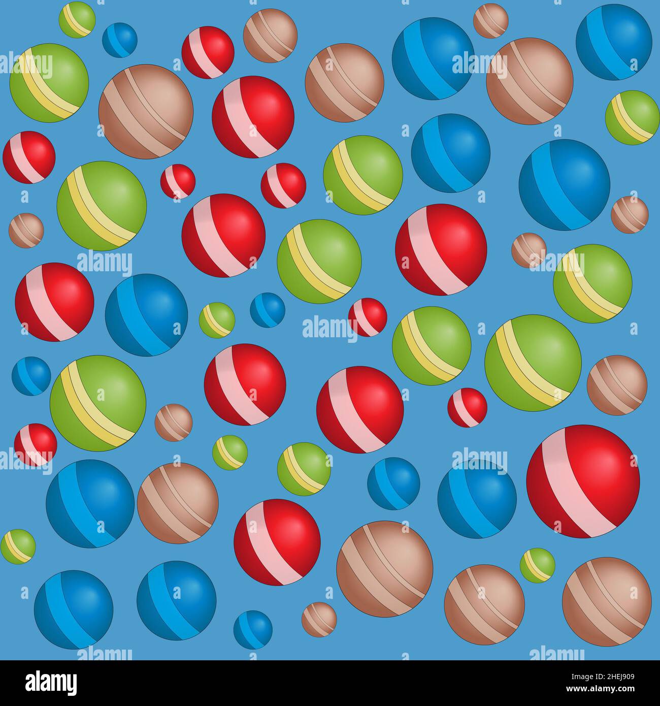 pattern from multi-colored balls on a monochrome background. cute toys ...