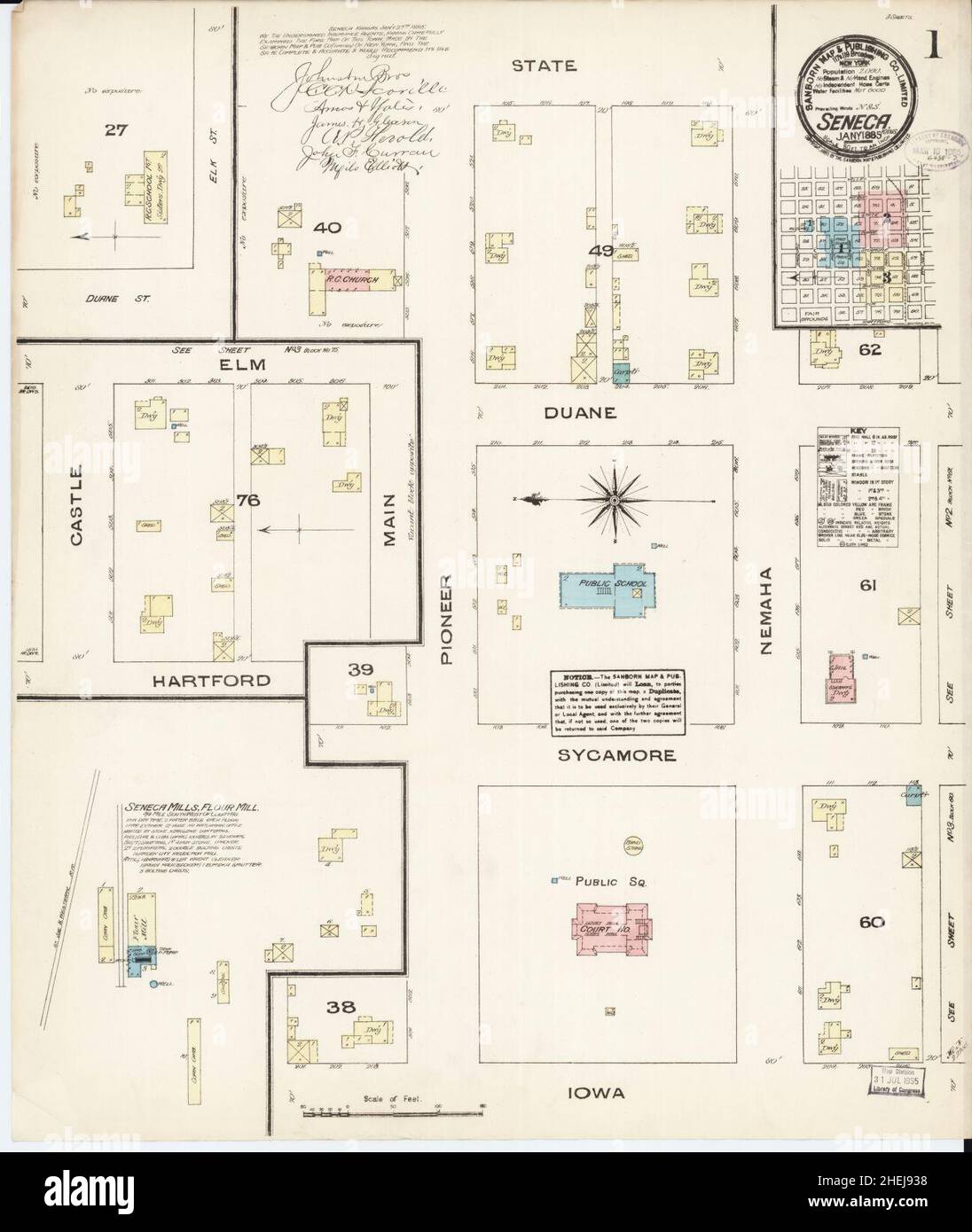 Map of seneca hi-res stock photography and images - Alamy