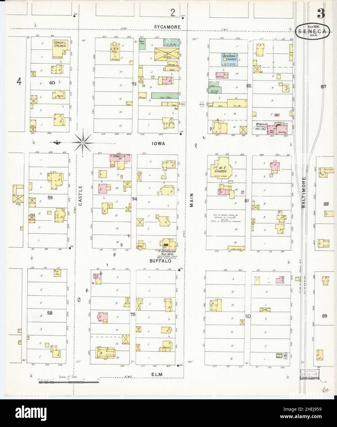 Nemaha kansas map hi-res stock photography and images - Alamy