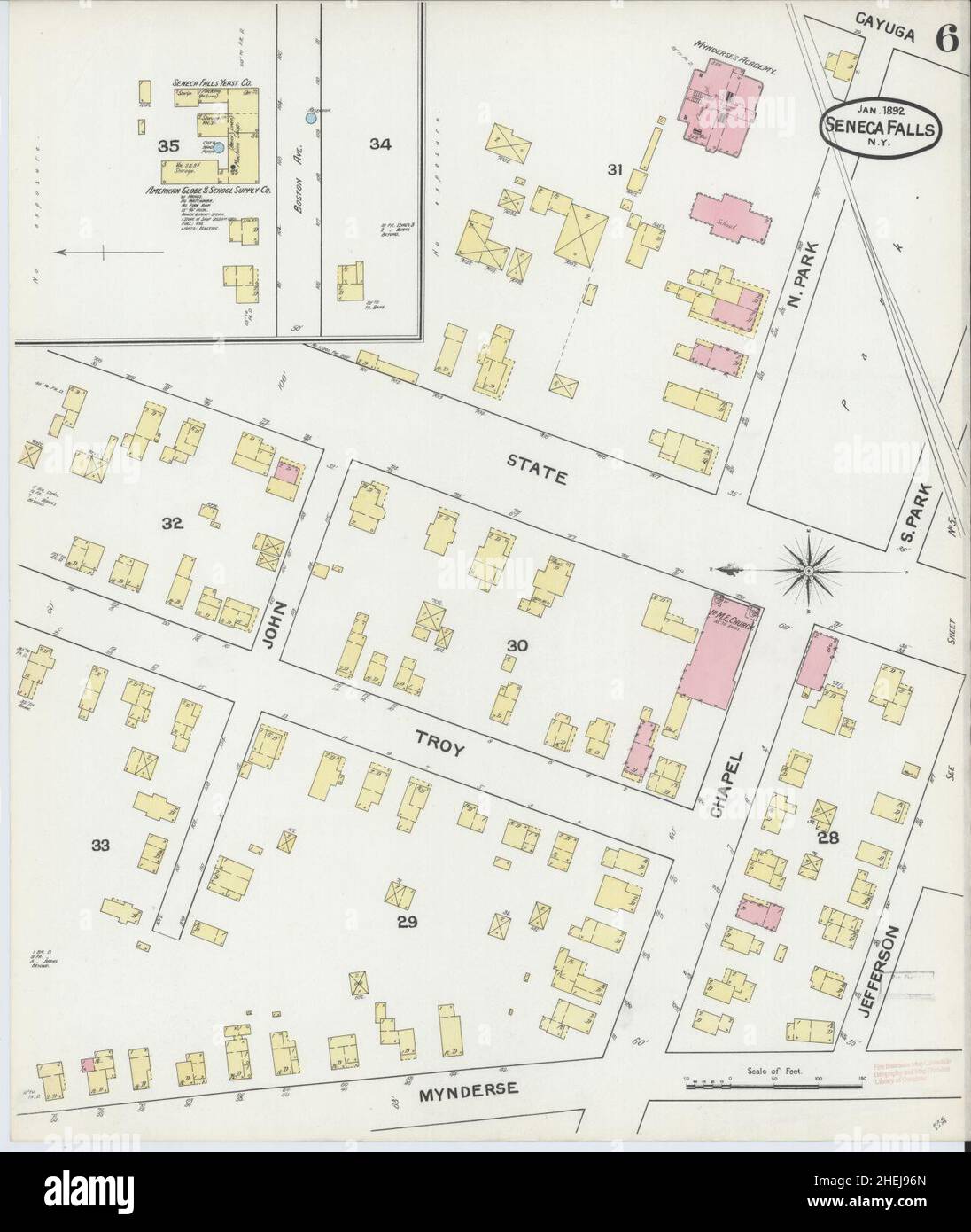 Sanborn Fire Insurance Map from Seneca Falls, Seneca County, New York ...