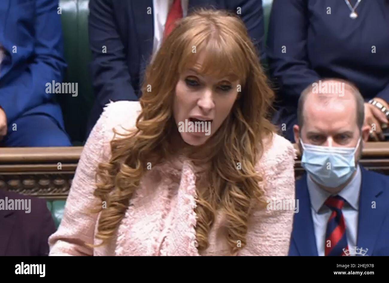 Labour deputy leader Angela Rayner in the House of Commons, Westminster ...