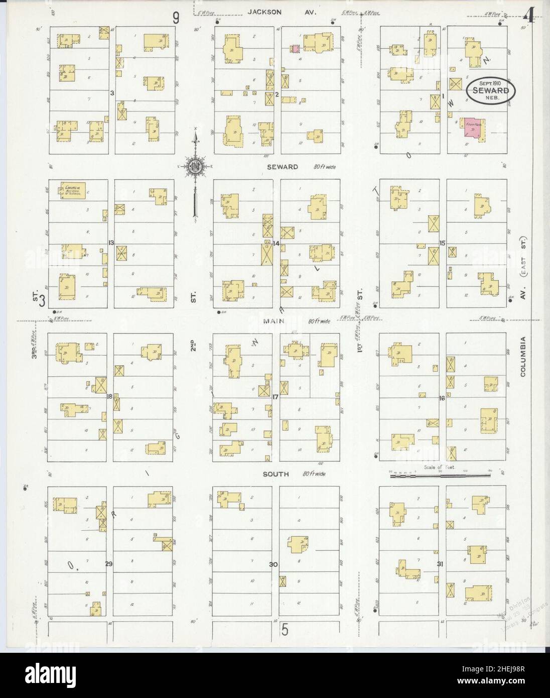 Seward county map hi-res stock photography and images - Alamy