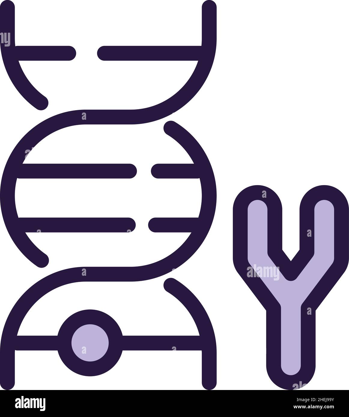 Y dna bio icon outline vector. Genetic rna. Crisp lab Stock Vector ...