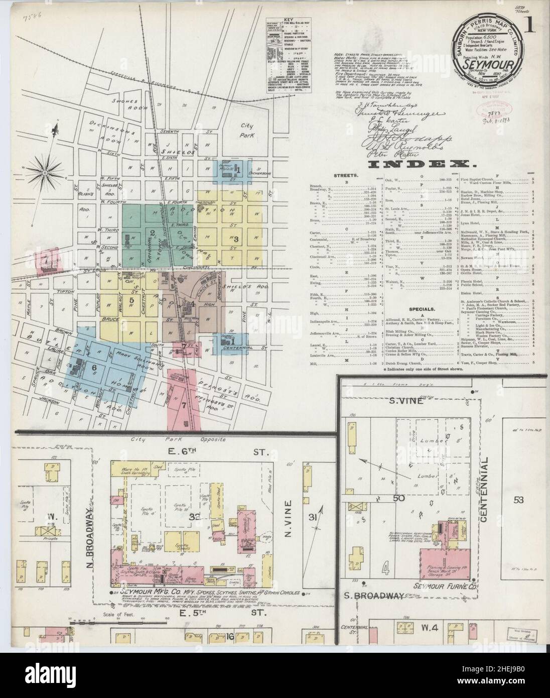Seymour Indiana Zoning Map
