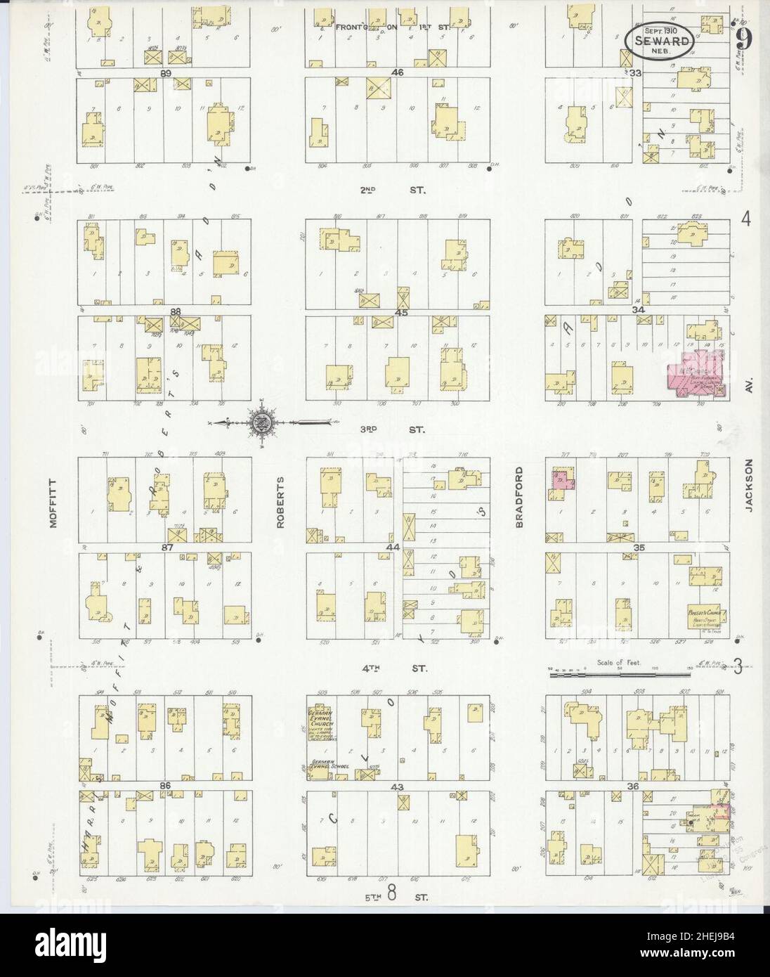 Seward county map hi-res stock photography and images - Alamy