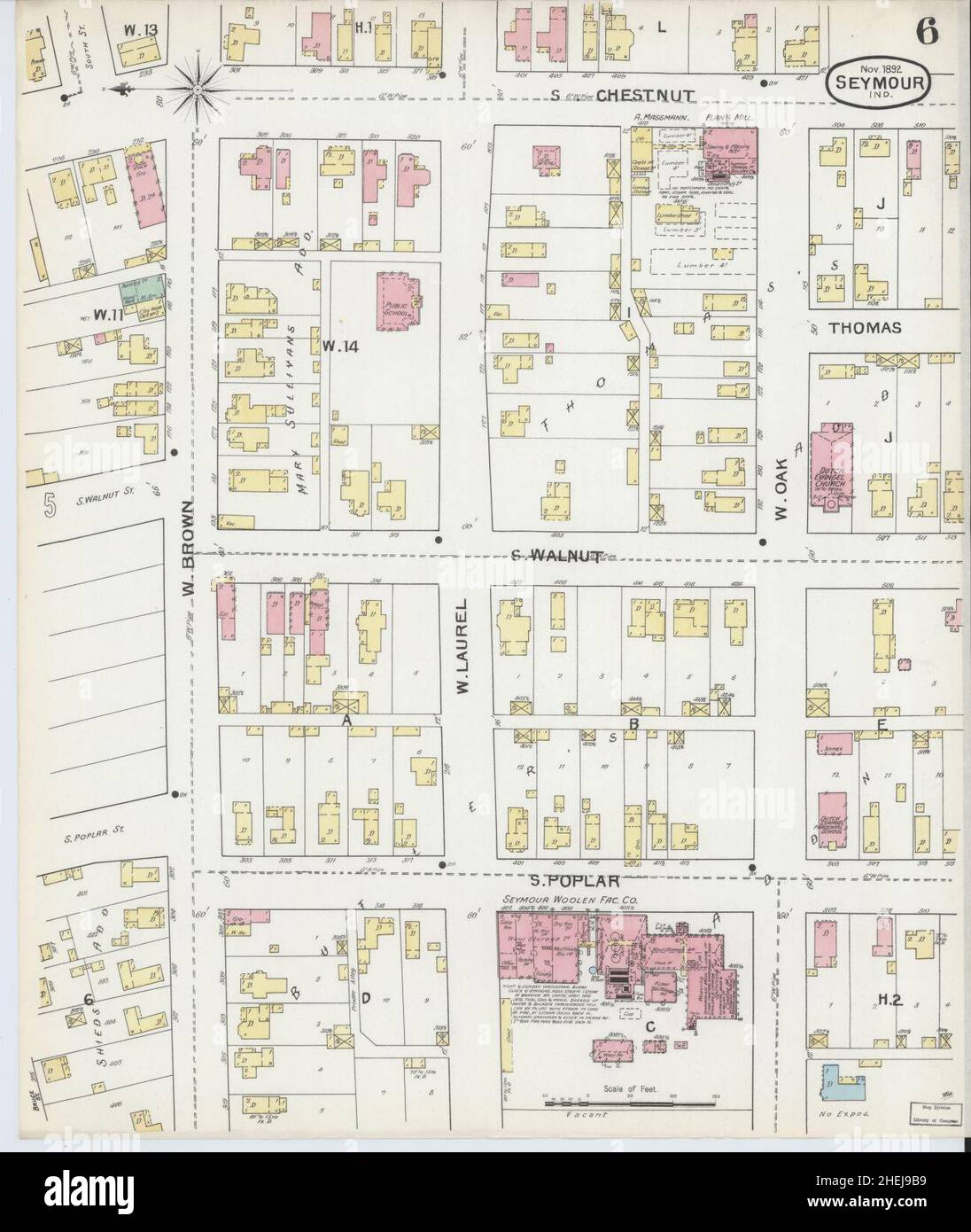 Seymour indiana map hi-res stock photography and images - Alamy