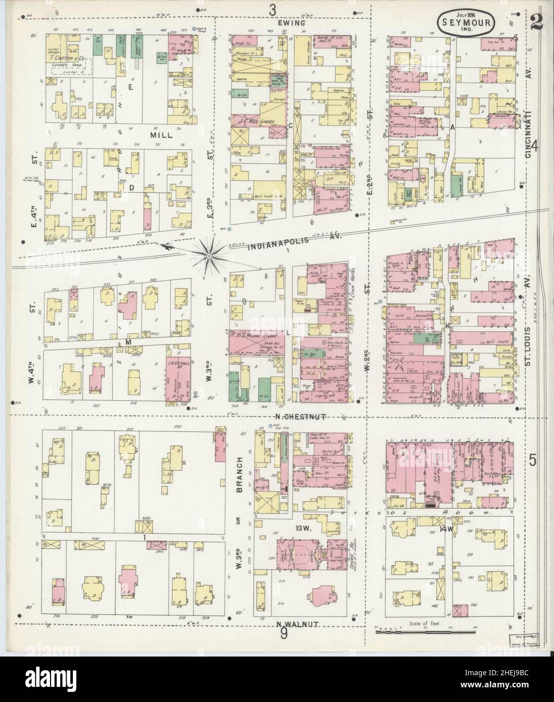 Seymour Indiana Zoning Map