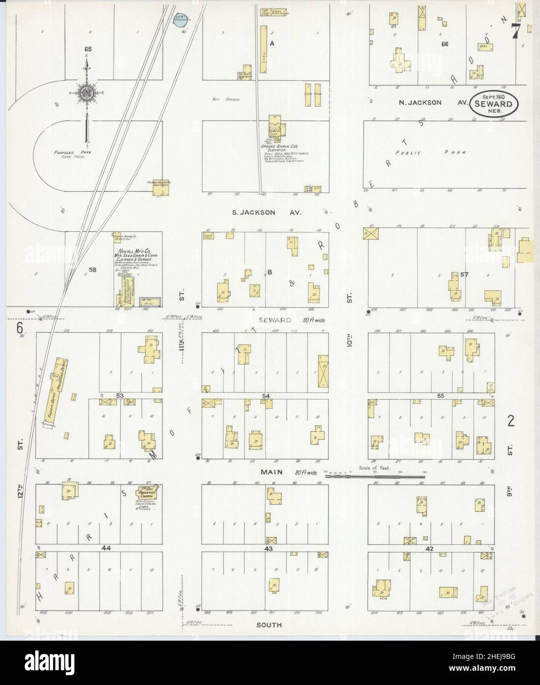 Seward county map hi-res stock photography and images - Alamy