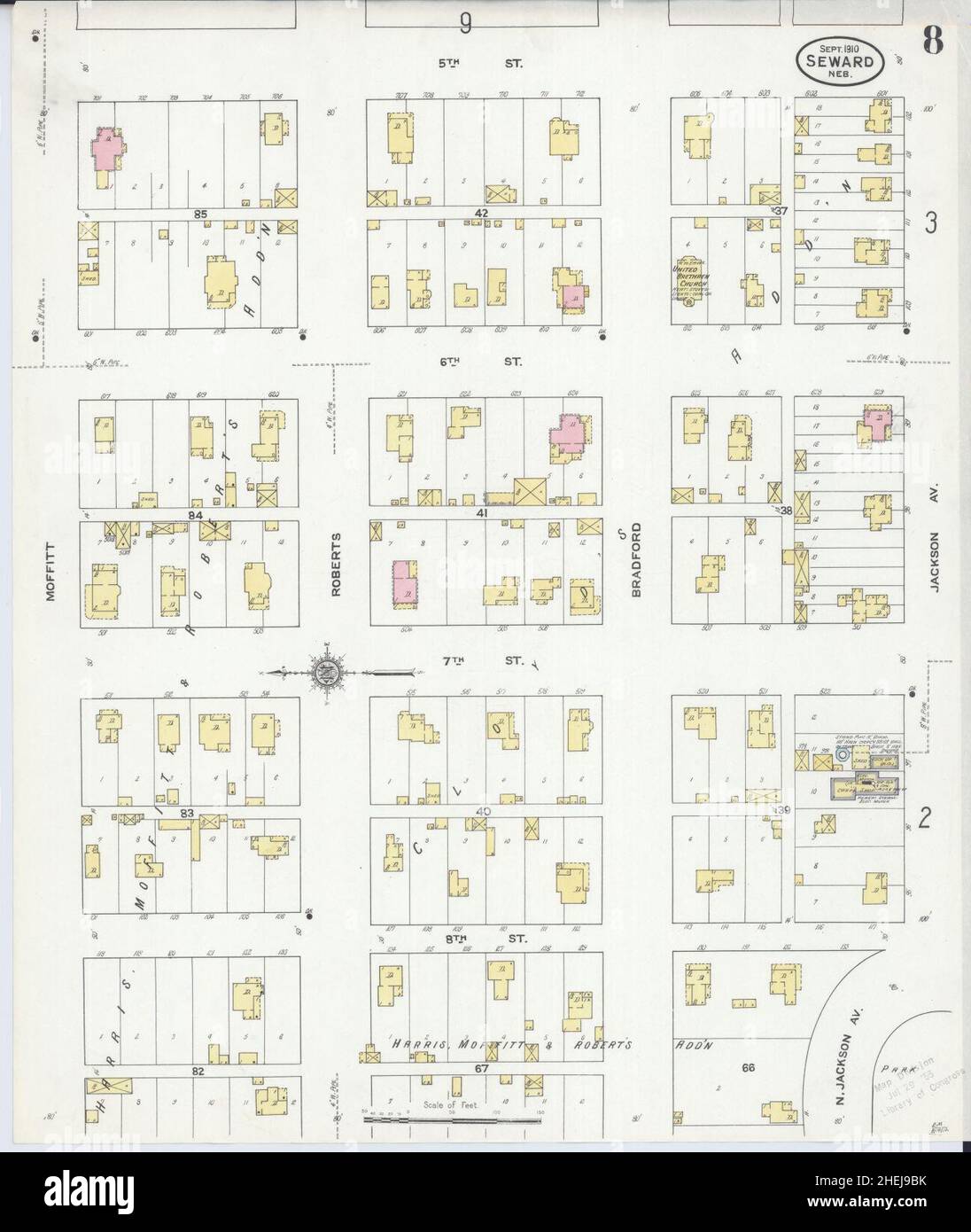 Seward county map hi-res stock photography and images - Alamy