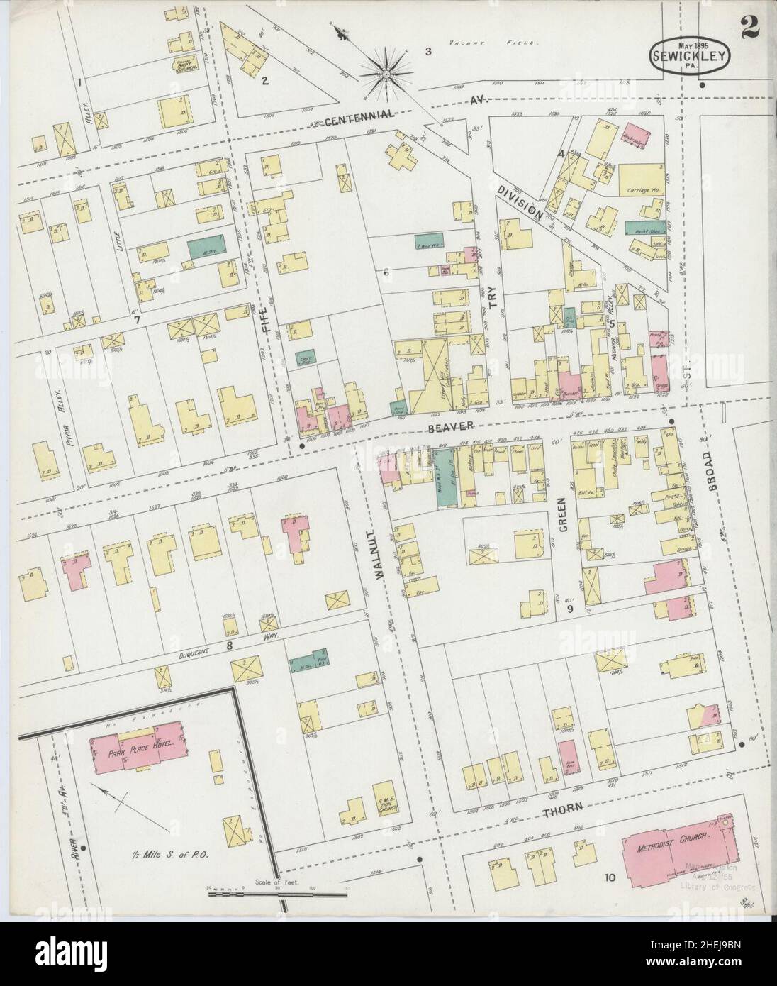 Map of sewickley hi-res stock photography and images - Alamy