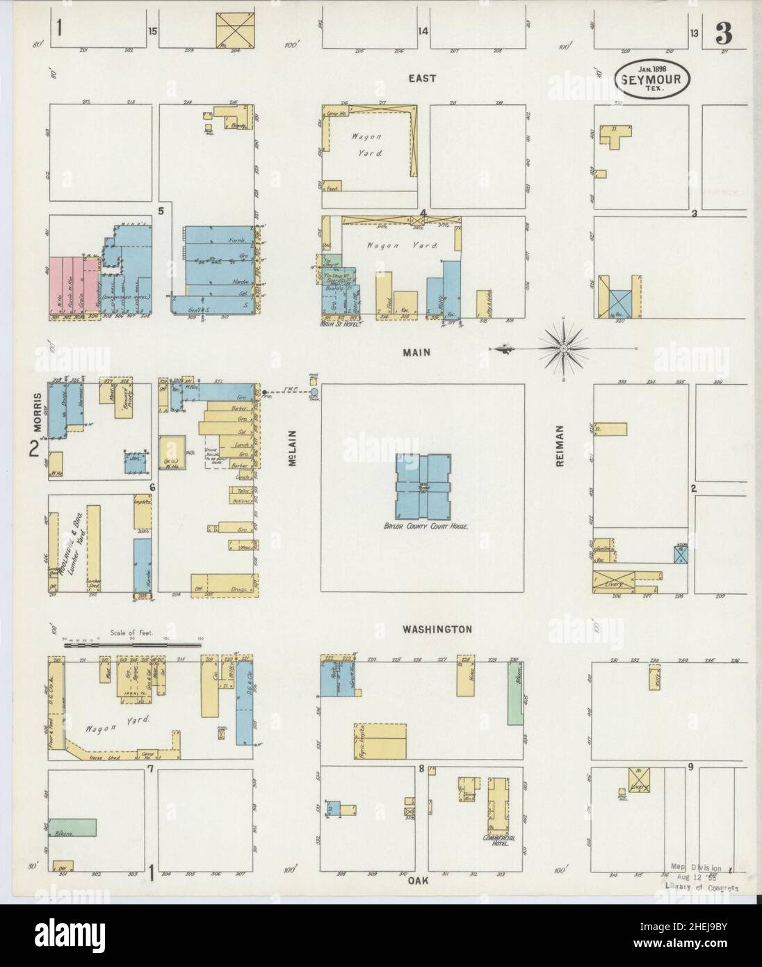 Baylor county map hi-res stock photography and images - Alamy