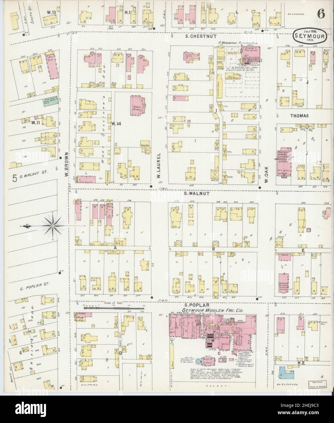 Seymour Indiana Zoning Map