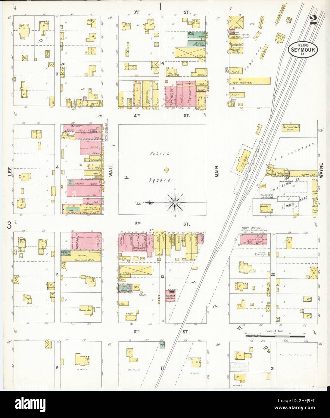 Wayne iowa map hi-res stock photography and images - Alamy