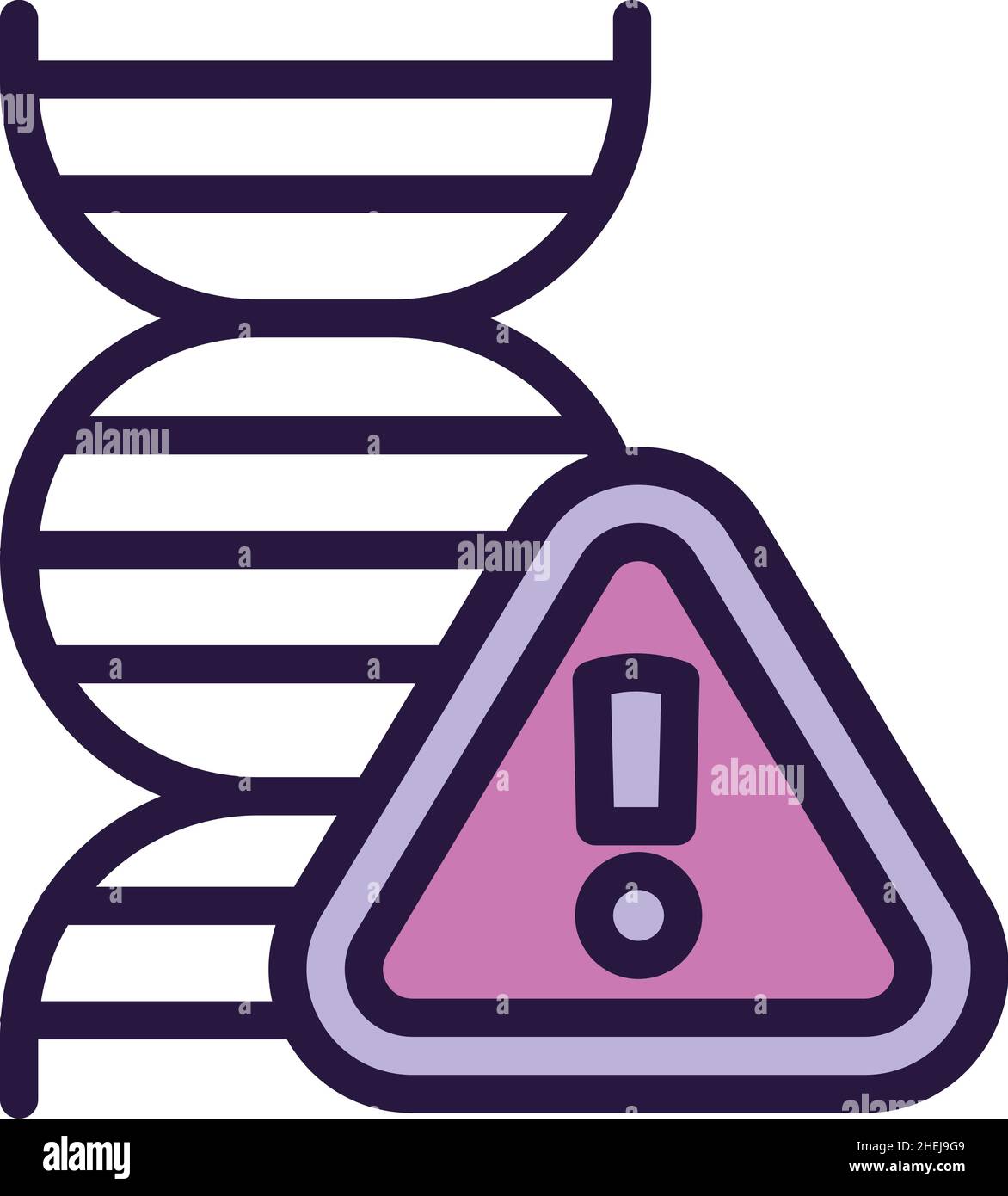 Attention dna icon outline vector. Genetic lab. Baby human Stock Vector ...