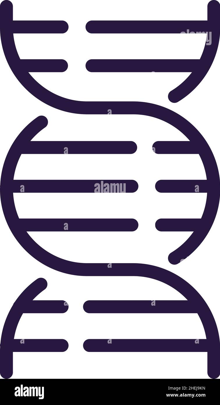 Healthy dna icon outline vector. Genetic lab. Experiment life Stock ...