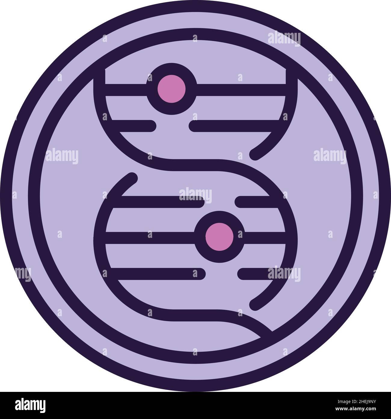 Experiment lab icon outline vector. Gene editing. Genetic dna Stock ...