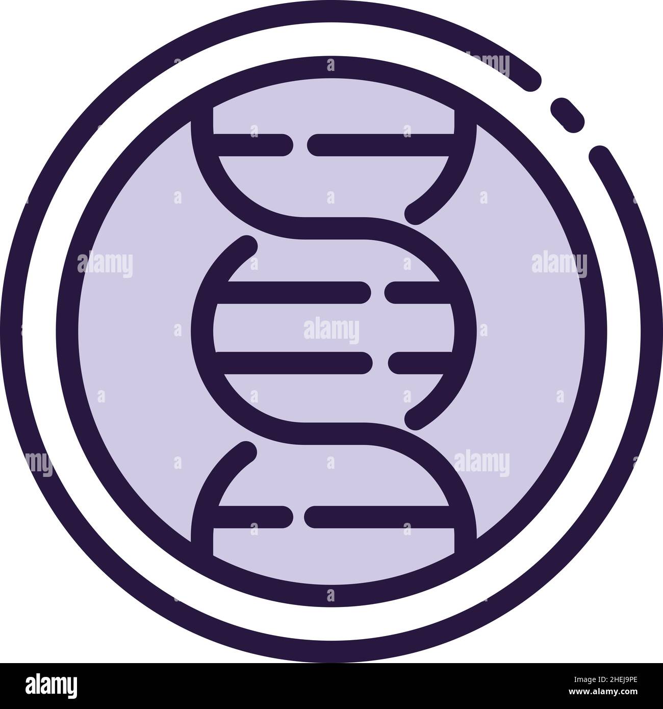 Lab mutation dna icon outline vector. Genetic lab. Genome editing Stock ...