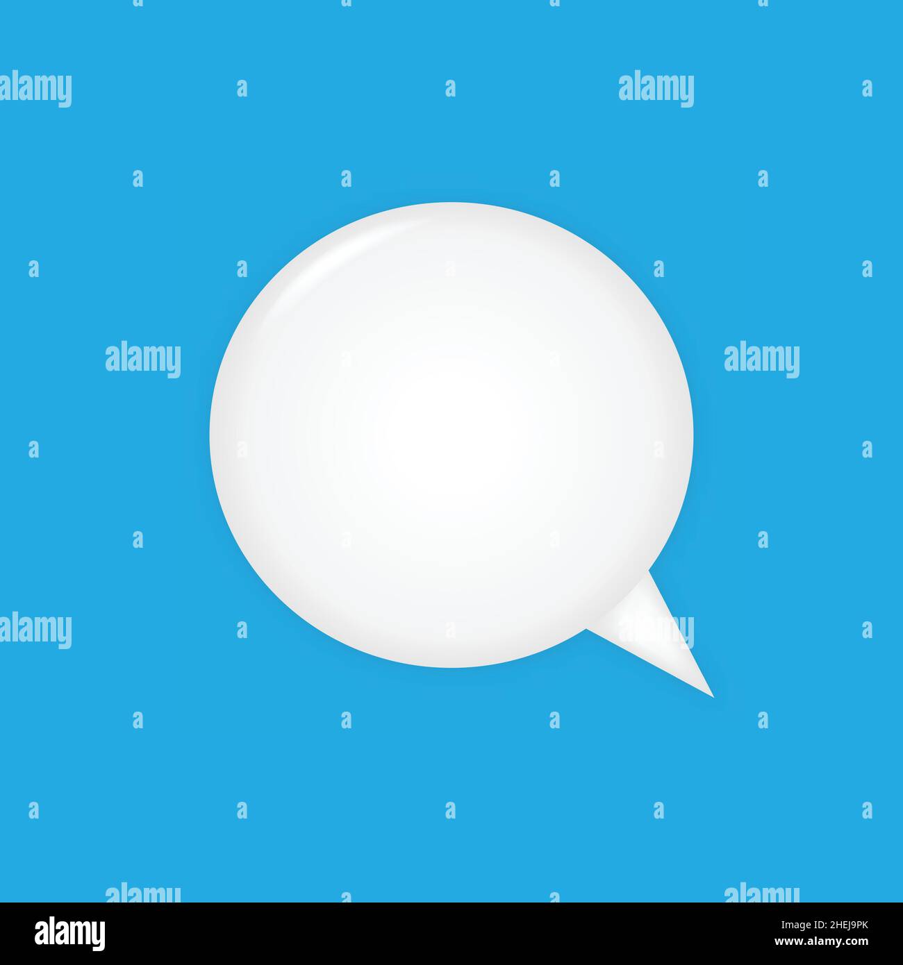 3D abstract speech bubble icons, char message symbol isolated Stock ...