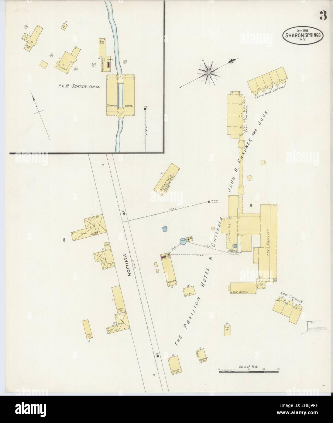 Sharon springs map hi-res stock photography and images - Alamy