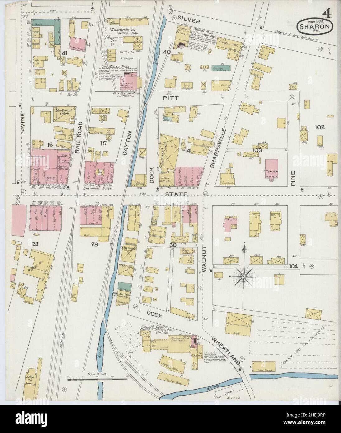 Sanborn Fire Insurance Map from Sharon, Mercer County, Pennsylvania ...