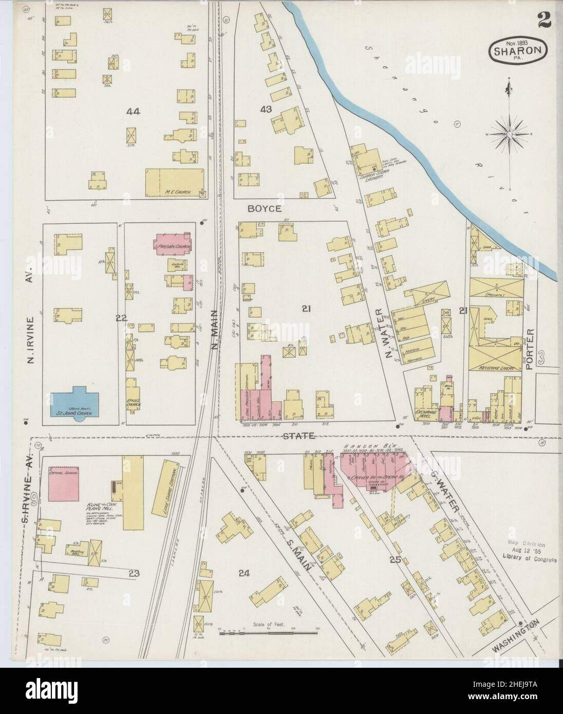 Sanborn Fire Insurance Map from Sharon, Mercer County, Pennsylvania ...